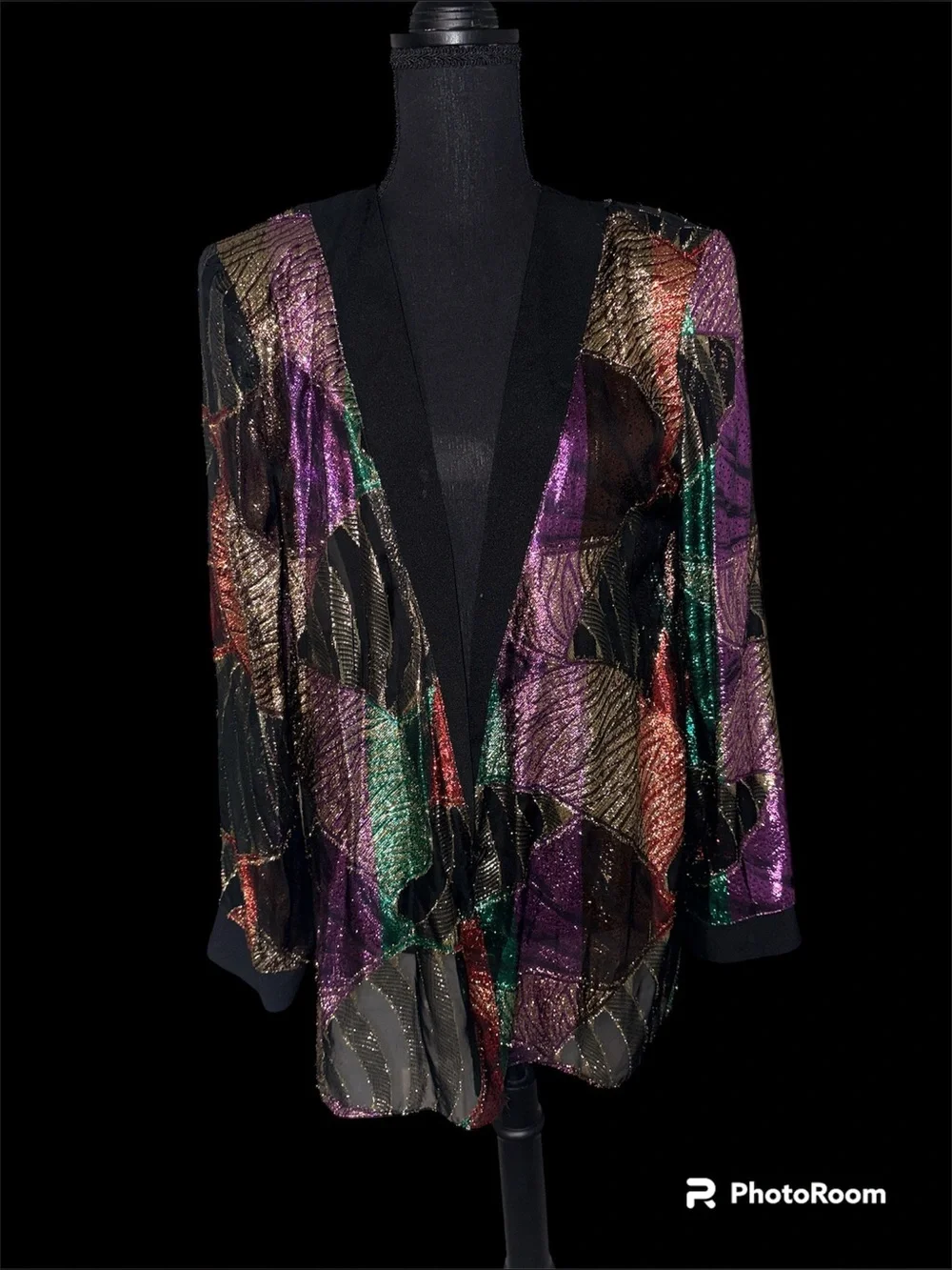 Jackets & Coats | Vintage 7s80s Metallic Lame Jacket Sz 12 Lg | Poshmark